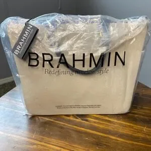 Brahmin | Bags | Brahmin Mini Arno Black Melbourne Leather Tote Bag ...